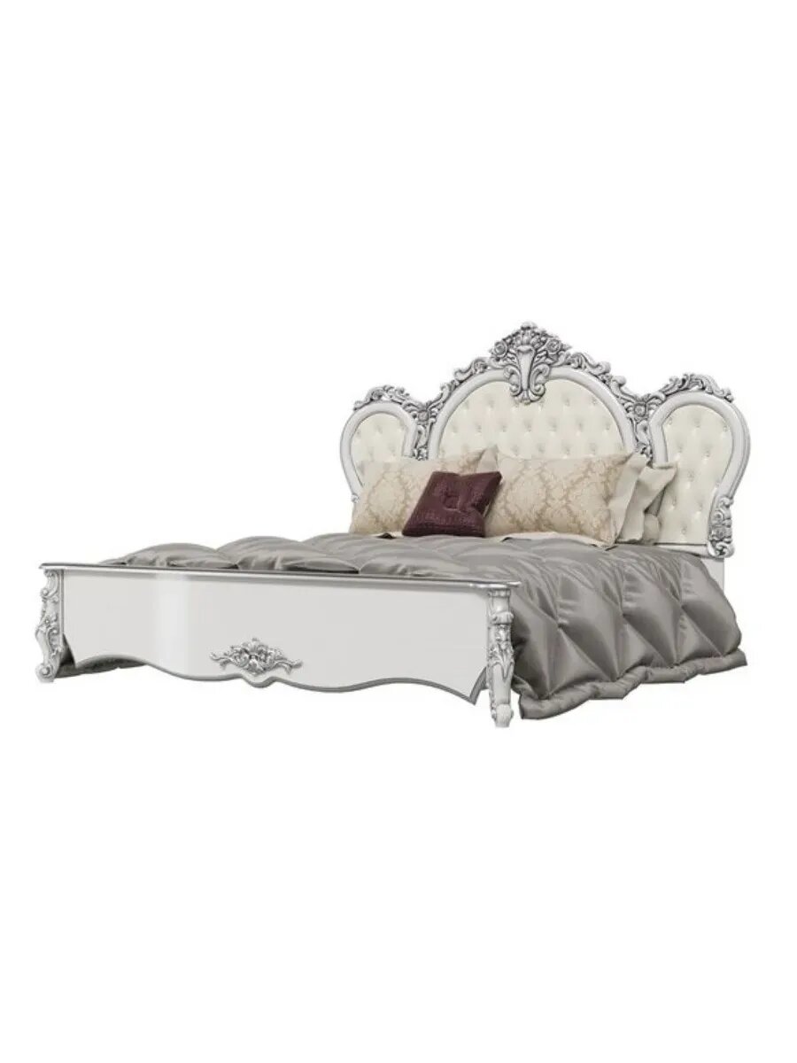 Кровать двуспальная 180х200 см белый