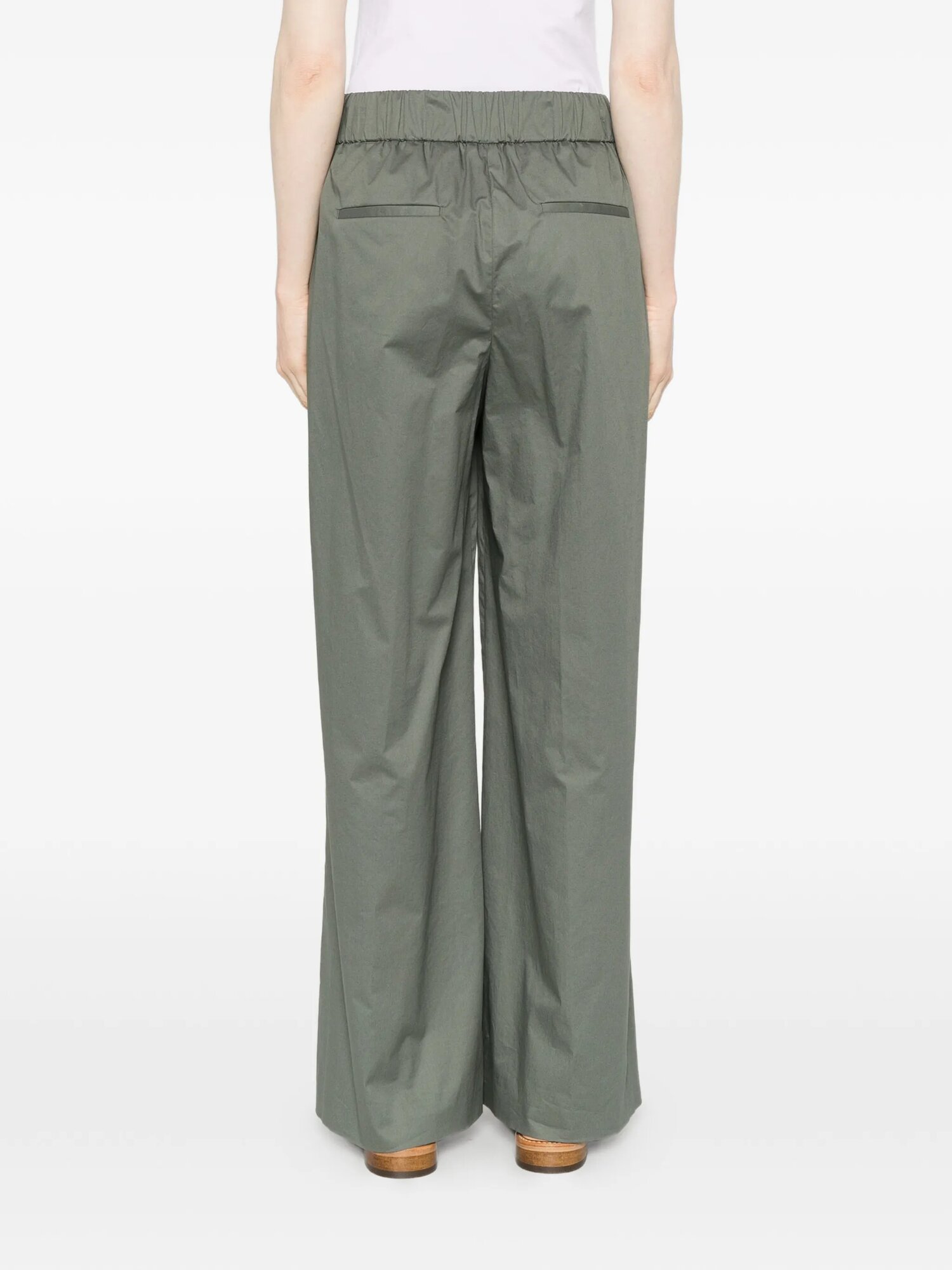 Брюки PESERICO Elasticated-waistband trousers, размер 42, green — фото 1