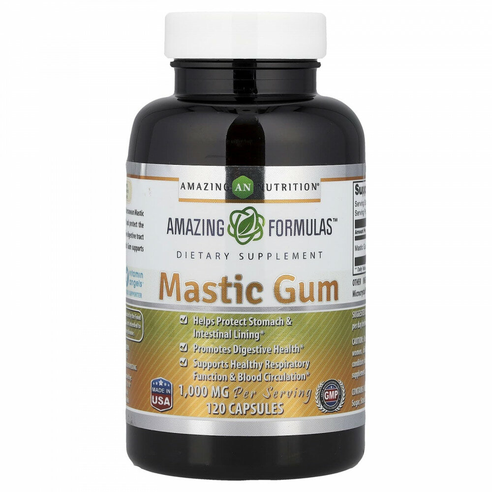Amazing Nutrition, мастиковая смола, 120 капсул (500 мг в каждой капсуле)