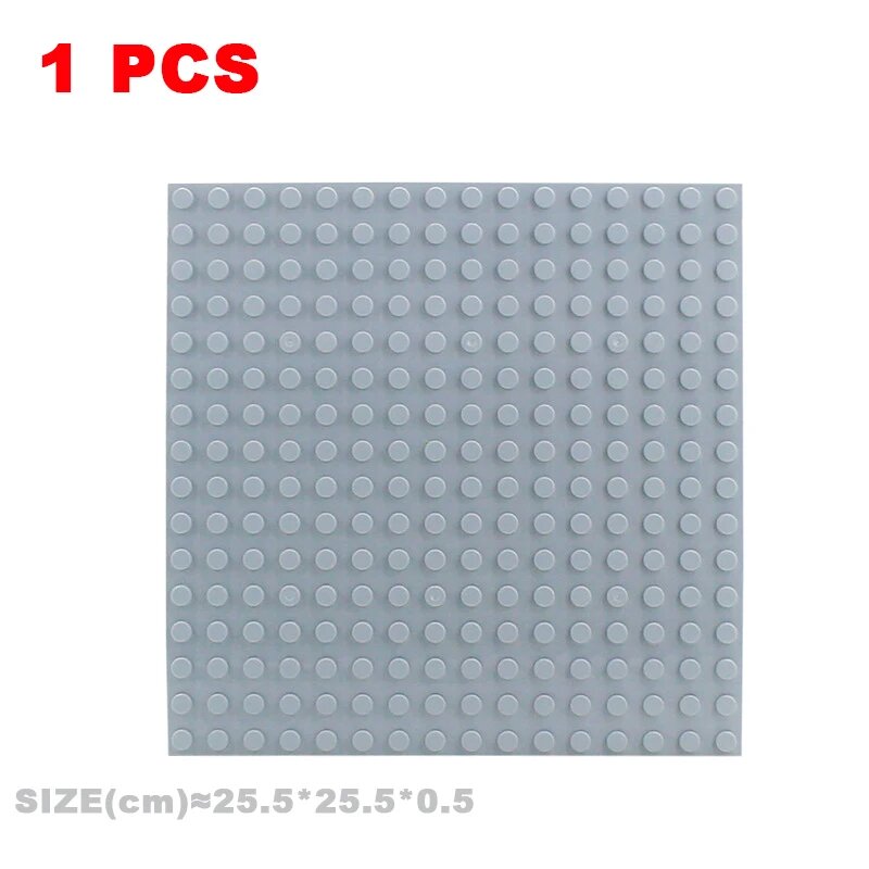 Пластиковые строительные блоки Yiuiuly 64 точки Серый, 256 Dots Grey