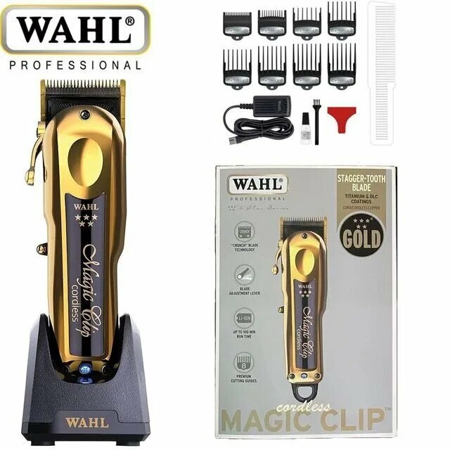 Машинка для стрижки Wahl 8148 jin, золотой, черный