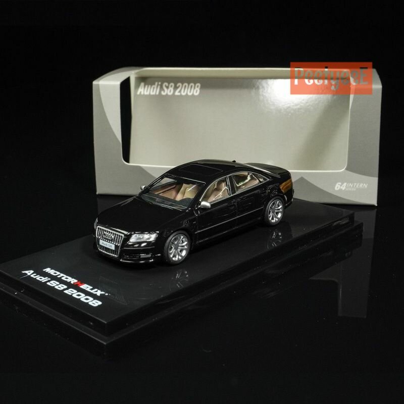 Модель автомобиля Motorhelix-MH 1/64 Audi S8 W12 D3 из литого металла