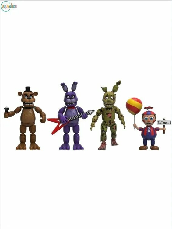 FNAF Игрушки : Freddy Fazbear, Golden Freddy, Funtime Foxy Фигурки ПВХ для Коллекции и Подарков