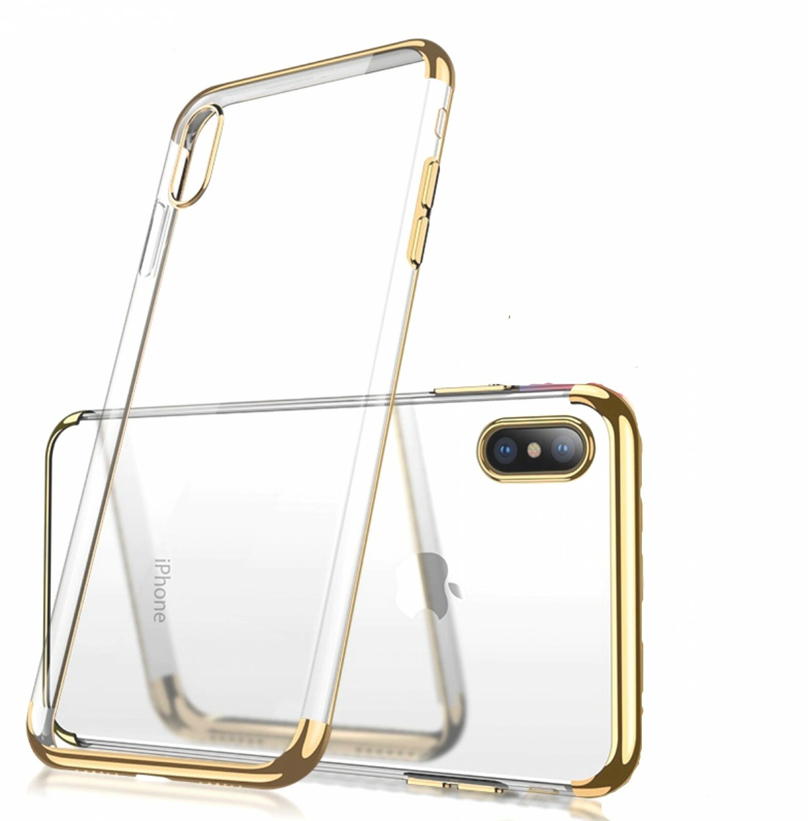 Чехол панель-накладка MyPads для iPhone 6/6S 4.7 ультра-тонкий силиконовый золотой
