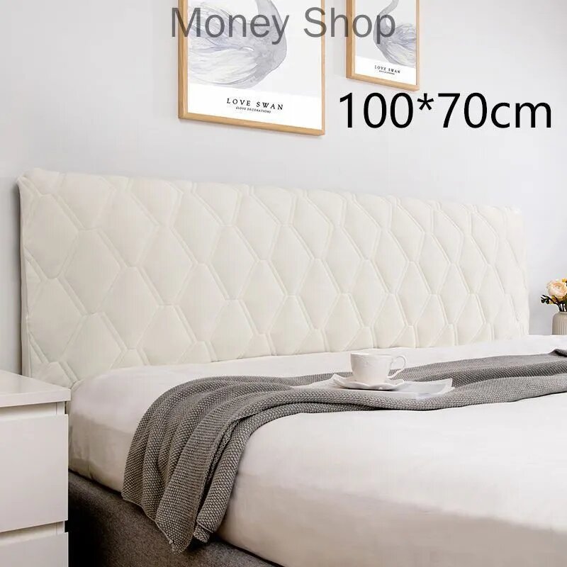 Чехол на мебель для кровати, 100 см х 70см Бежевый чехол на изголовье кровати