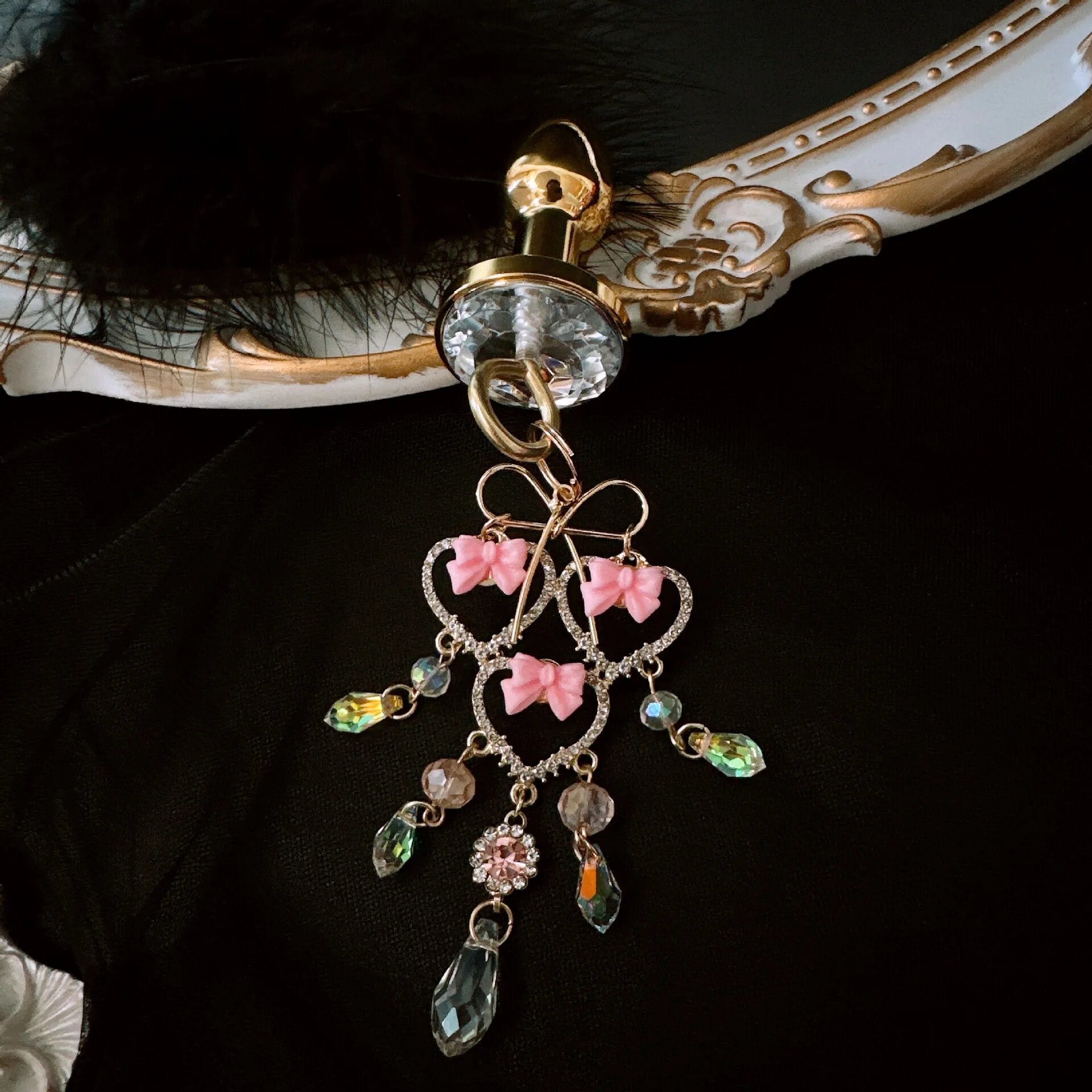 Сексуальные игрушки, хрустальный кулон, анальная пробка, регулируемый зажим для anal plug-3.2cm