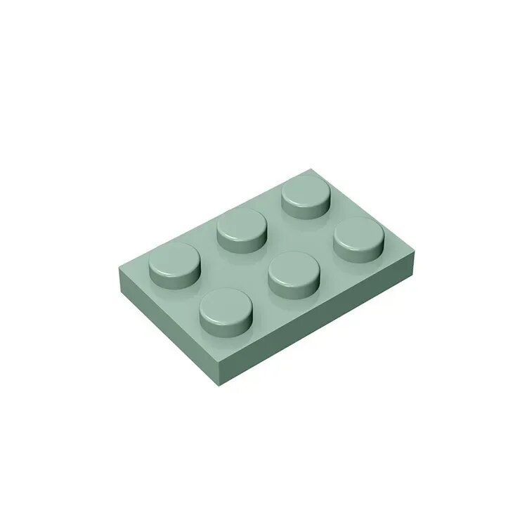 Пластиковый блок LEGO 2x3, Цвет: 048