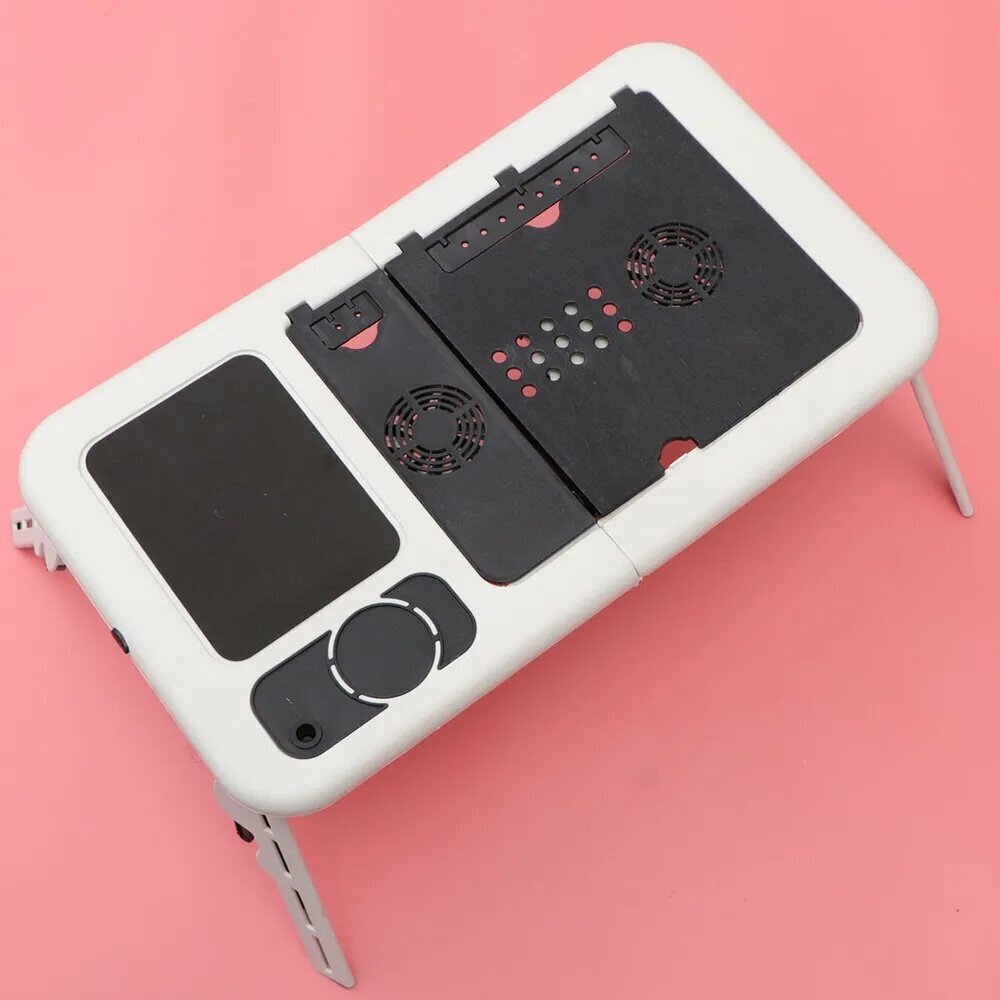 Стол Для Ноутбука Из Пластика С USB Охлаждением, Складной, Для Компьютера, 1 Комплект