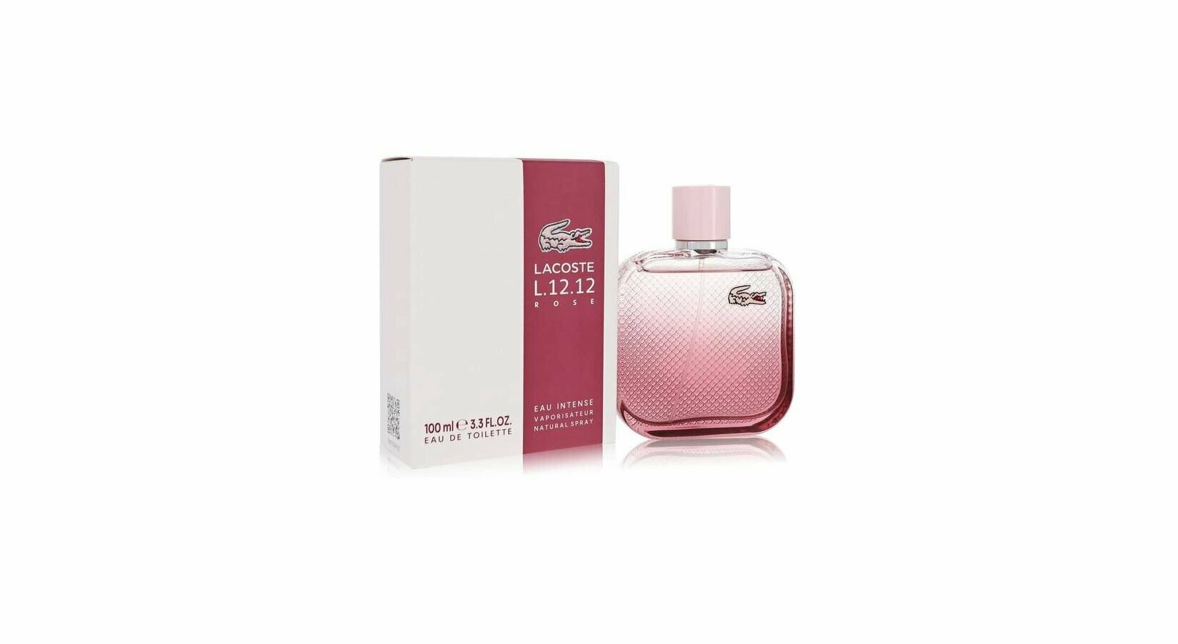 Туалетная вода Lacoste "L.12.12. Rose Eau Intense", женская, пудрово-цветочная, 100мл
