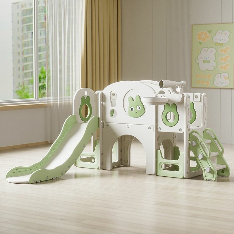 Детская горка, качели и лазалка многофункциональный игровой центр для детей в возрасте от 1 до 7 лет