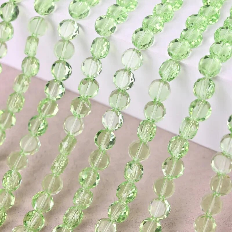 Small Bridge прозрачные стеклянные бусины Aurora Glass Cabochon 6mm-90-95pcs, YBBLZ-17