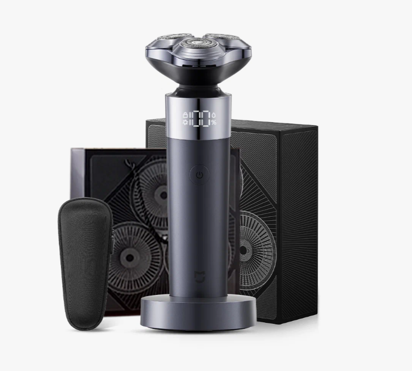 Электробритва Xiaomi S302, роторная, 3 бреющих элемента, влажное/сухое бритье, IPX7