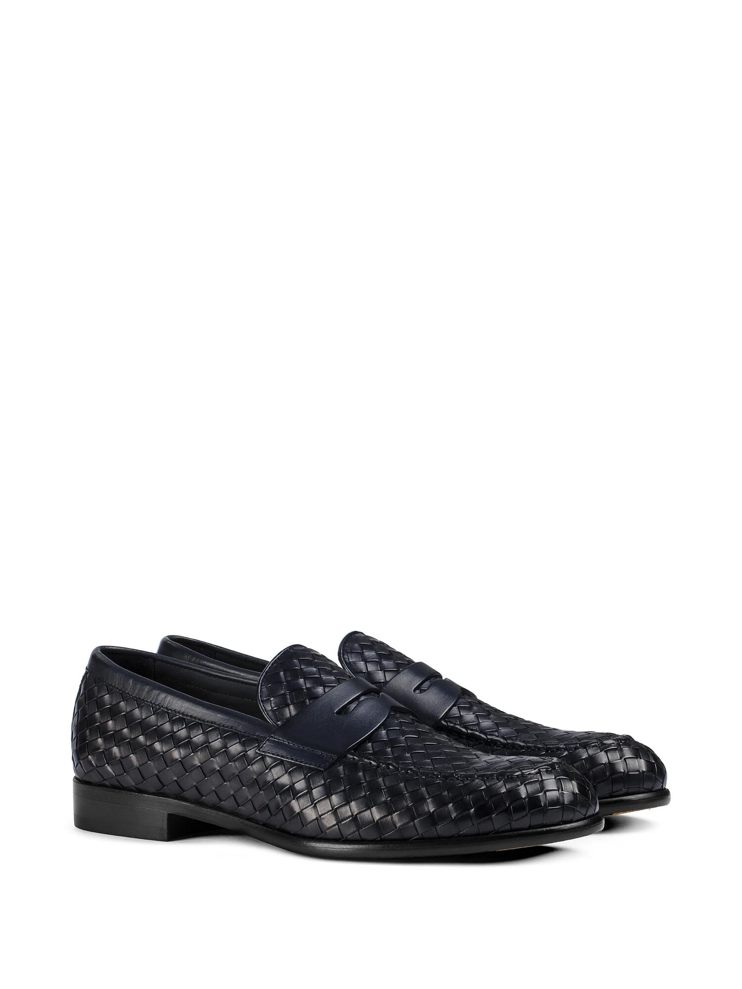 Лоферы Doucal's Woven leather loafers, размер 45 — фото 1