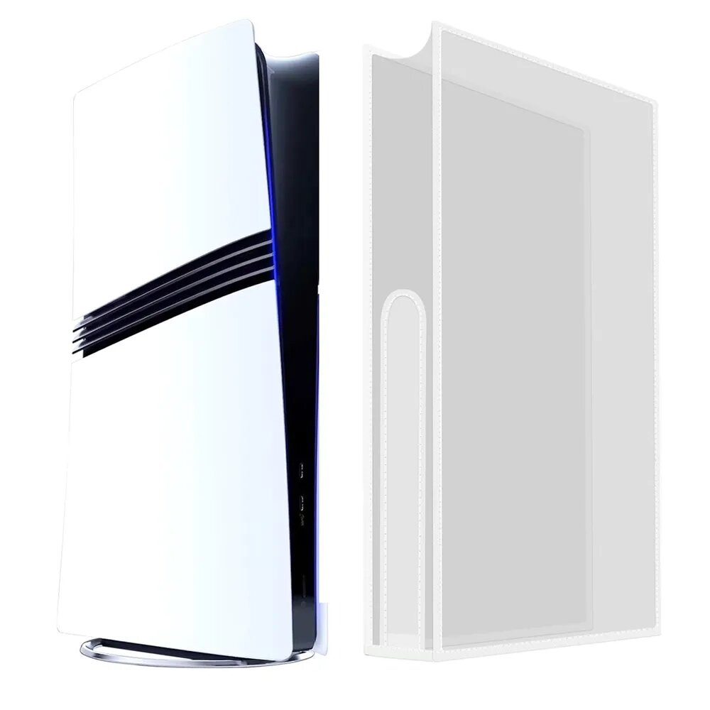 Прозрачный пылезащитный чехол для PS5 Pro Водонепроницаемый, защищающий от царапин_PS5 PRO белое