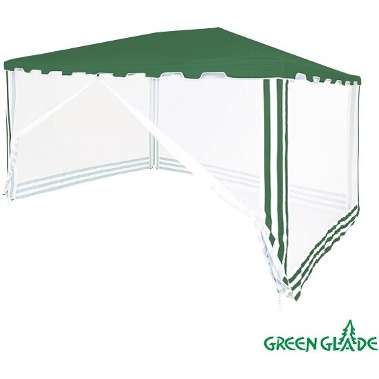 Тент садовый Green Glade с москитной сеткой 12 кв. м зеленый 1044