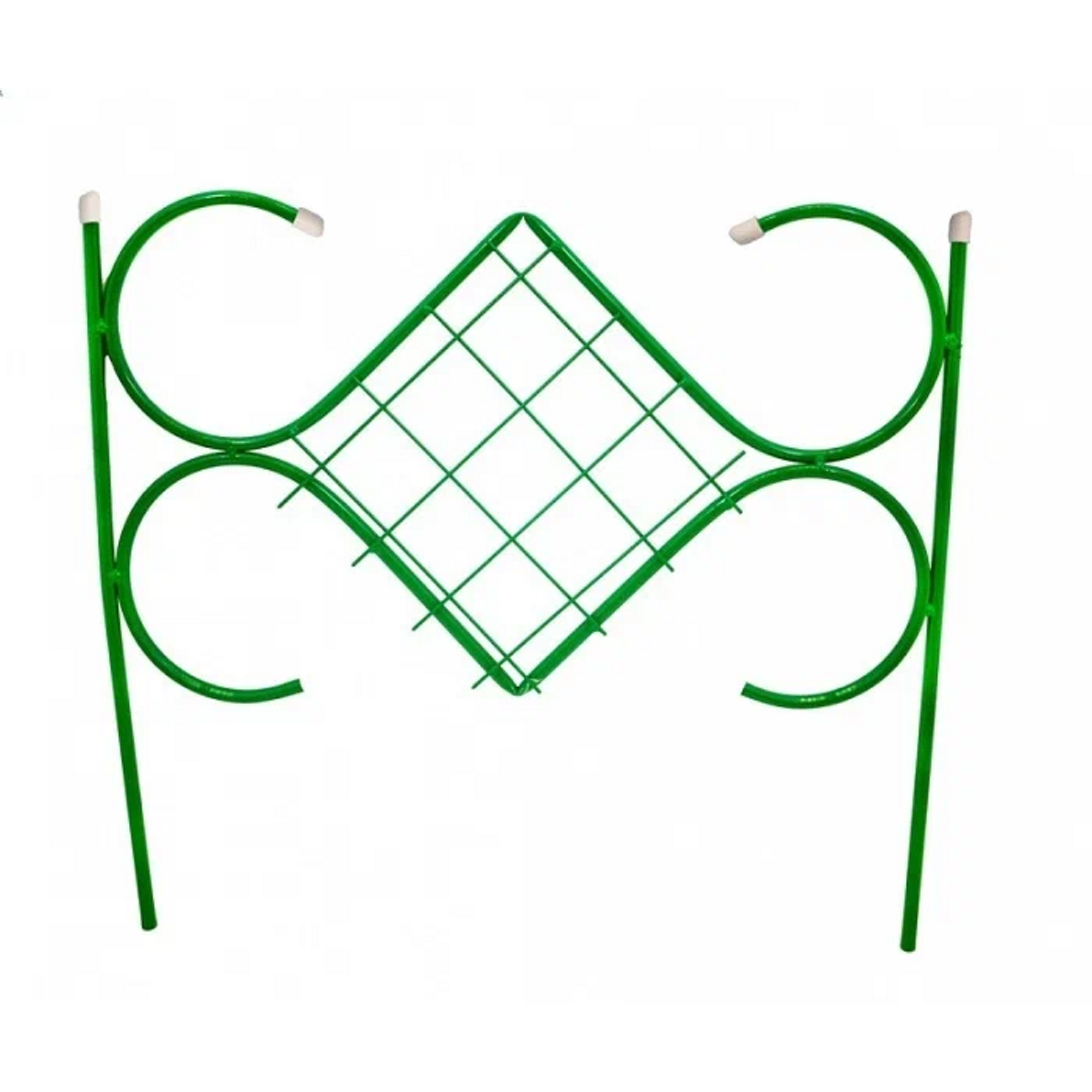 Ограждение садовое, забор "Ромбик", 5 секций 0,57 х 0,57 м ( бордюр садовый, декоративный )