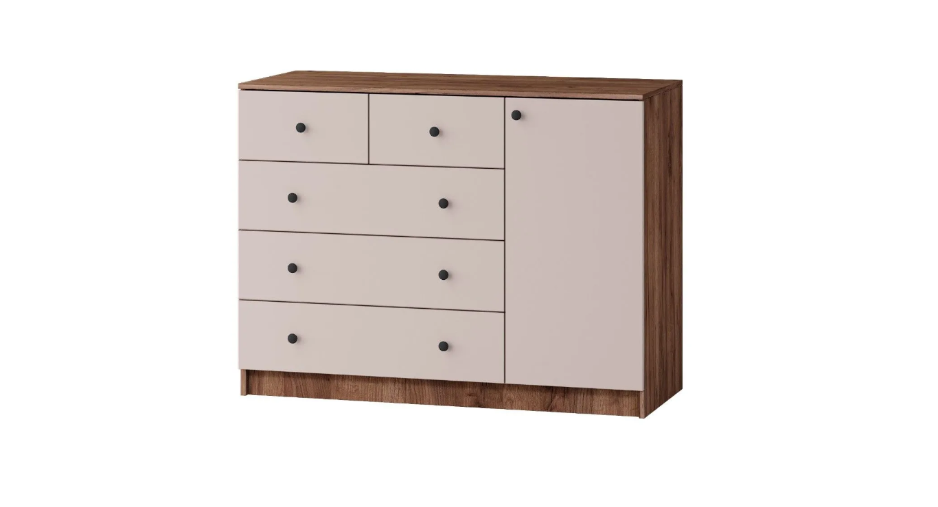 Комод МДВ 5.2 дуб табачный и кашемир (14057)