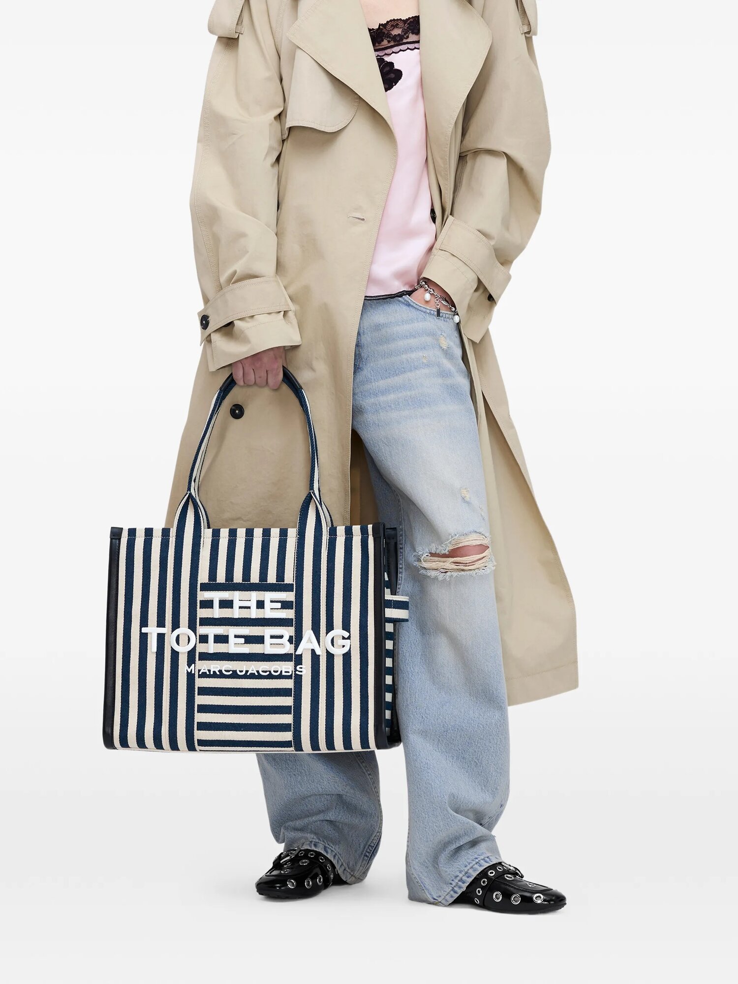 Сумка MARC JACOBS The Large Stripe Canvas — фото 1