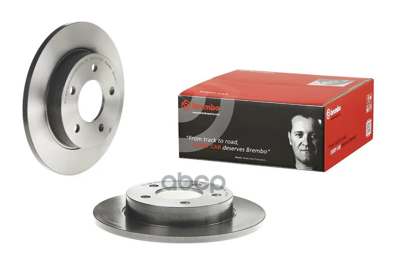 Диск тормозной задний (265x10,9) 5 отв.(min 2) Brembo арт. 08. A029.11
