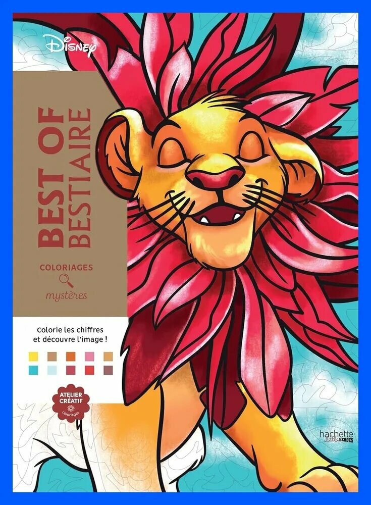Раскраска по номерам Coloriages mysteres Disney - Best of Bestiaire - Король лев 128стр. 237671544X