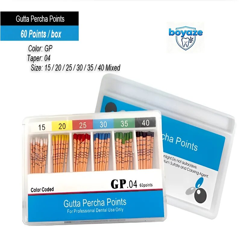 Стоматологические точки гуттаперчи ckkuao GP 02/04/06/F #15-40 10box-mark02 15-40