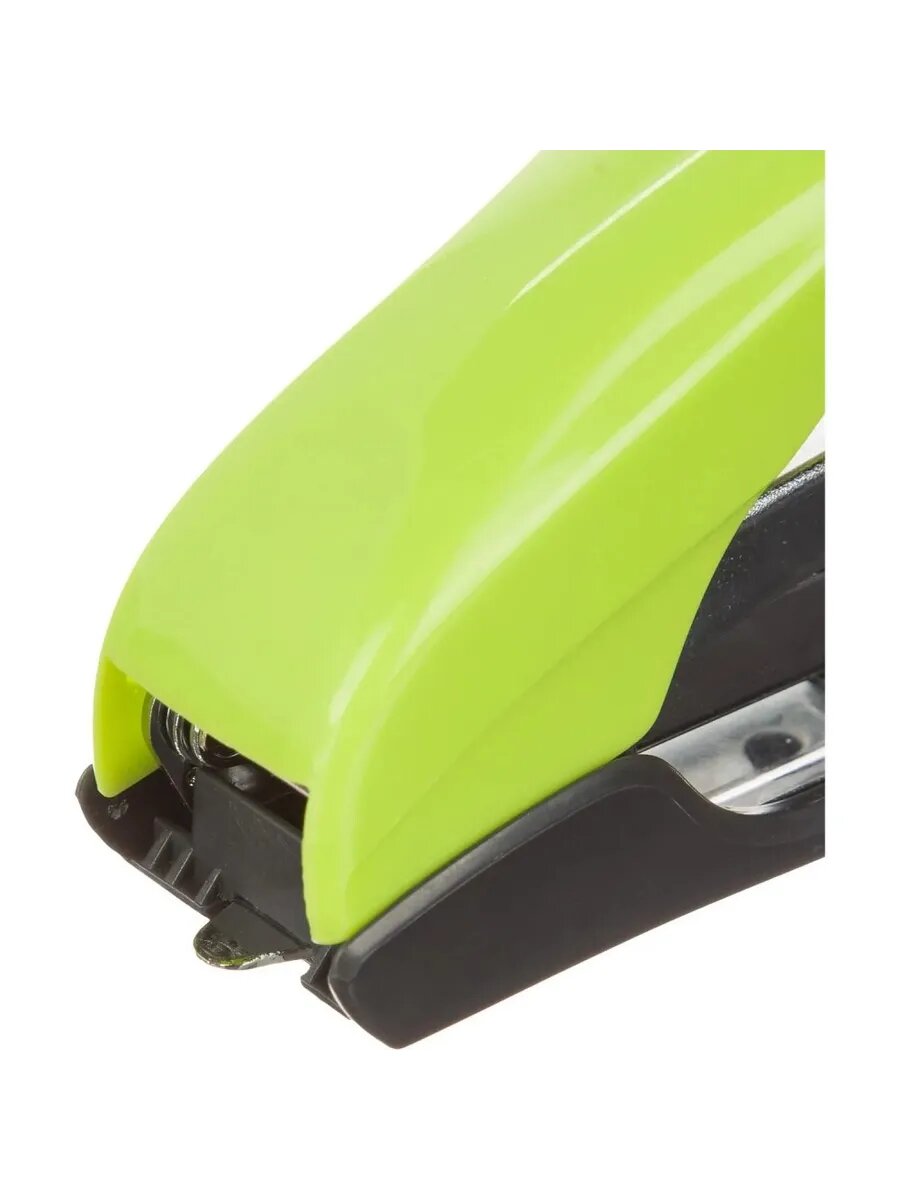 Энергосберегающий степлер с антистеплом и салатовым дизайном