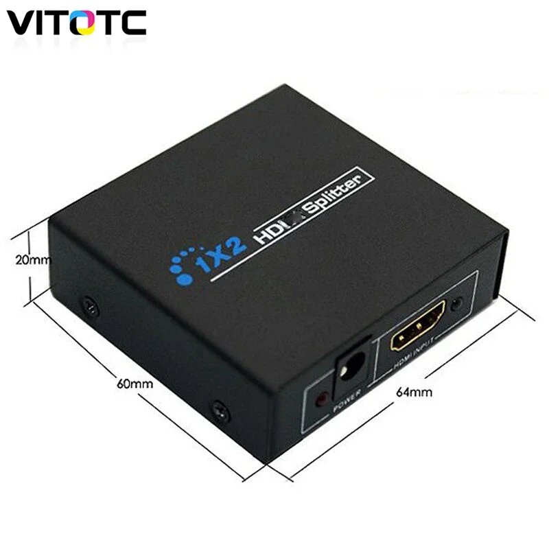HDMI сплиттер 1x2 1080p EU Power Adapter