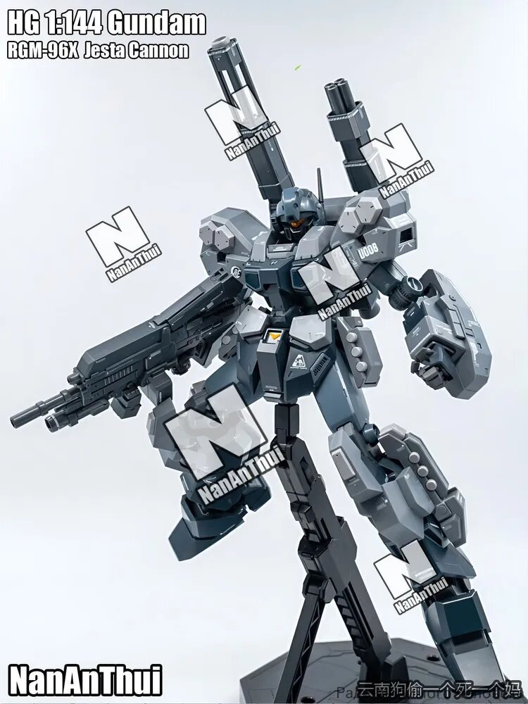 Сборная Игрушечная фигурка модель HG 1:144 Gundam RGM-96X Jesta Cannon, Высококачественная модель, Поставляется с бесплатными наклейками