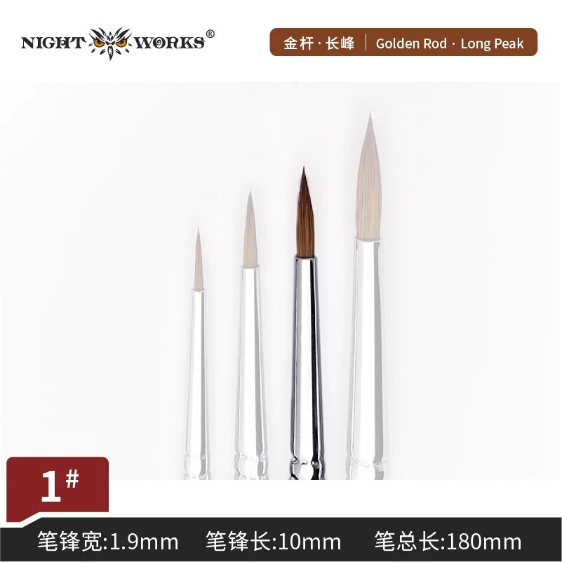 NightWorks Scriptliner кисть для миниатюр, Цвет: NO.1
