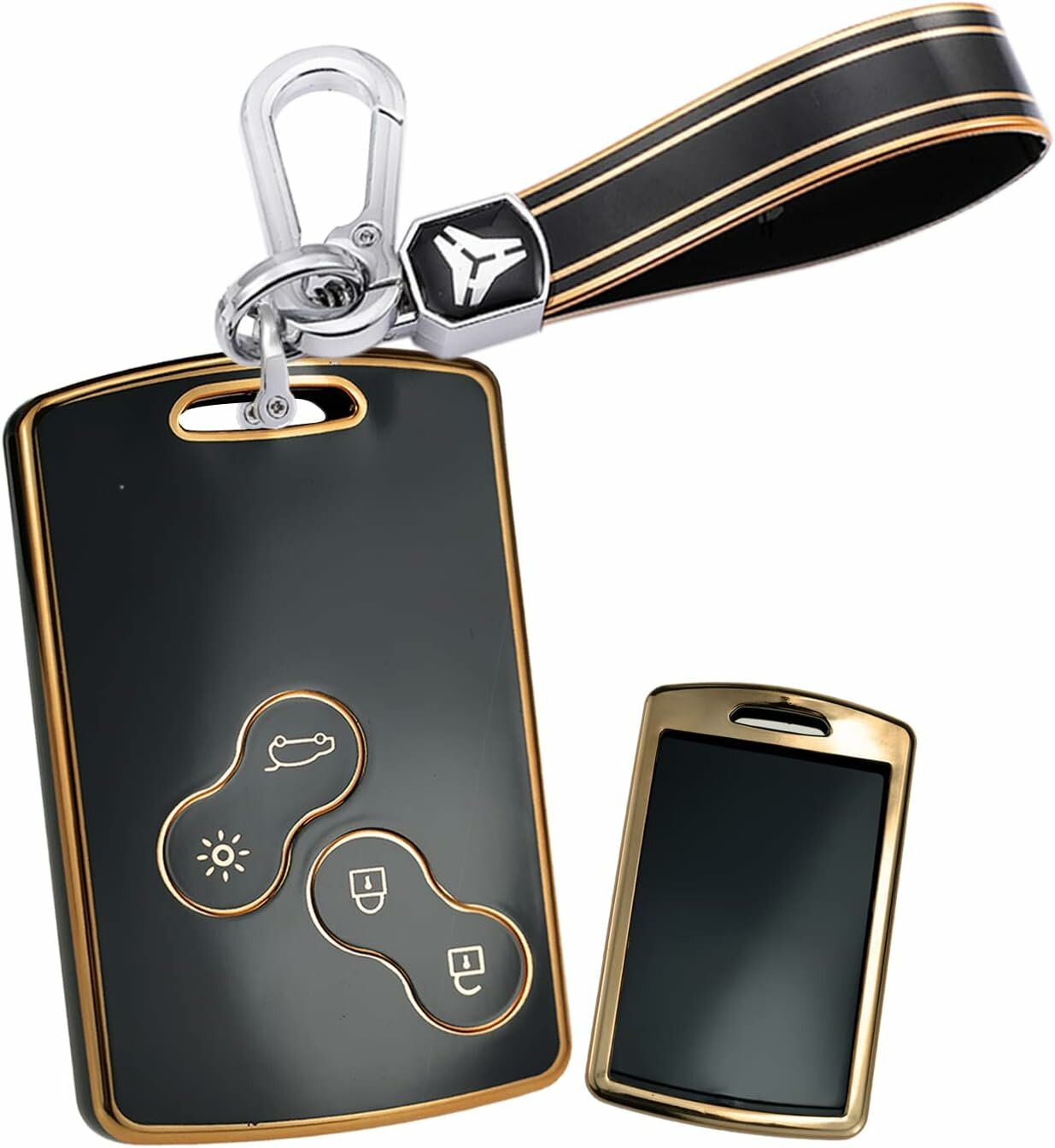 Чехол-брелок для Renault Duster Captur Clio Logan Megane 1 2 3 Koleos Scenic Nema Fluence Zoe Чехол для смарт-ключа для