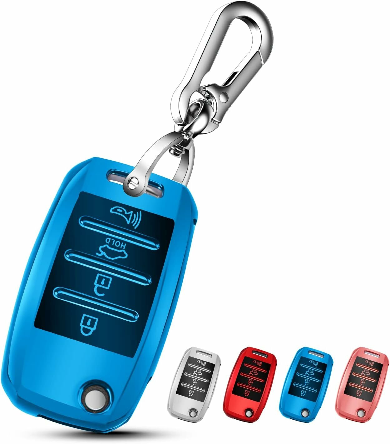 Чехол для брелока KIA с брелком для 2013, 2014, 2015, 2016, 2017 Kia Sorento Sedona Soul Rio и т. д. (откидной/складной