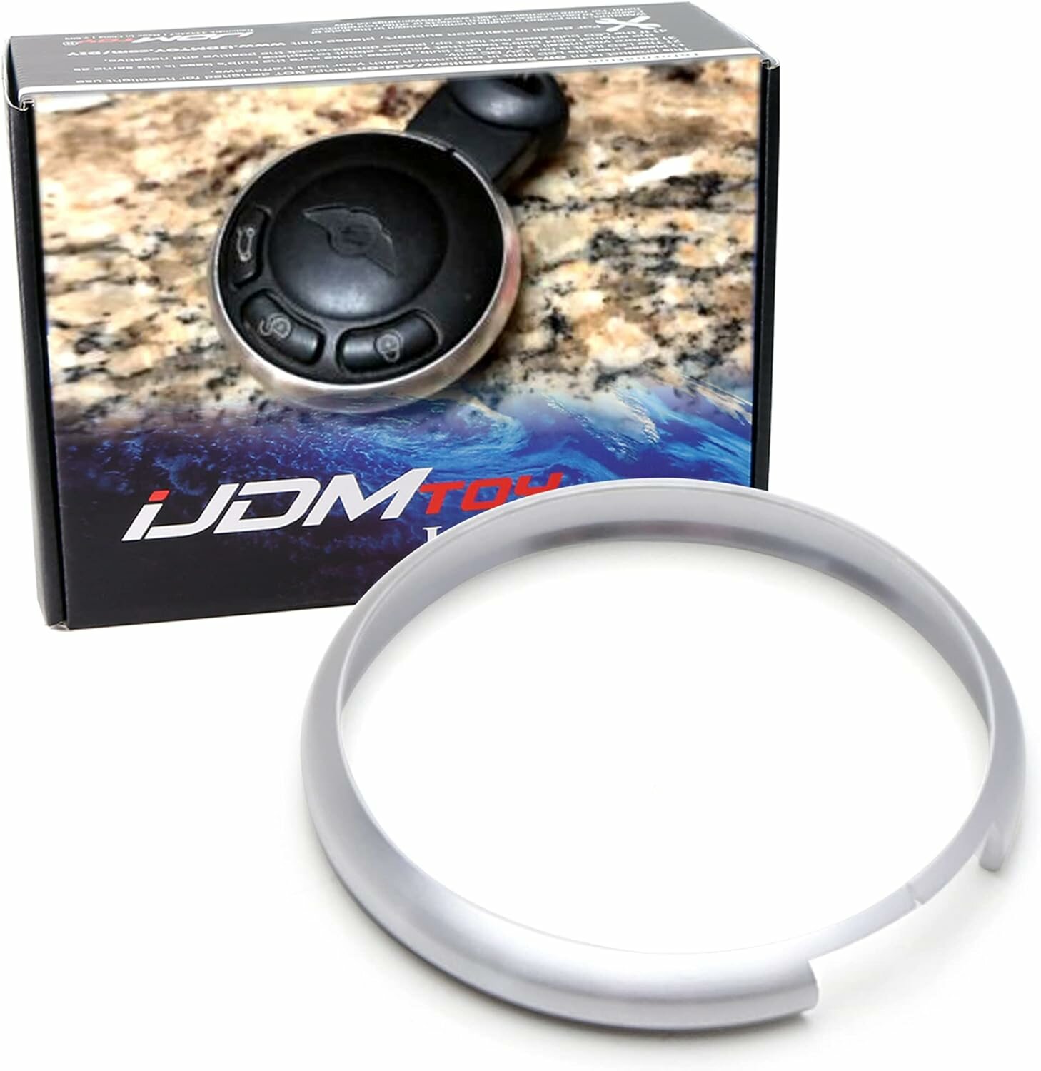 Красный алюминиевый смарт-брелок с украшением в виде кольца, совместимый с 2008-2014/2015 Gen2 Mini Cooper R55 R56 R57 R