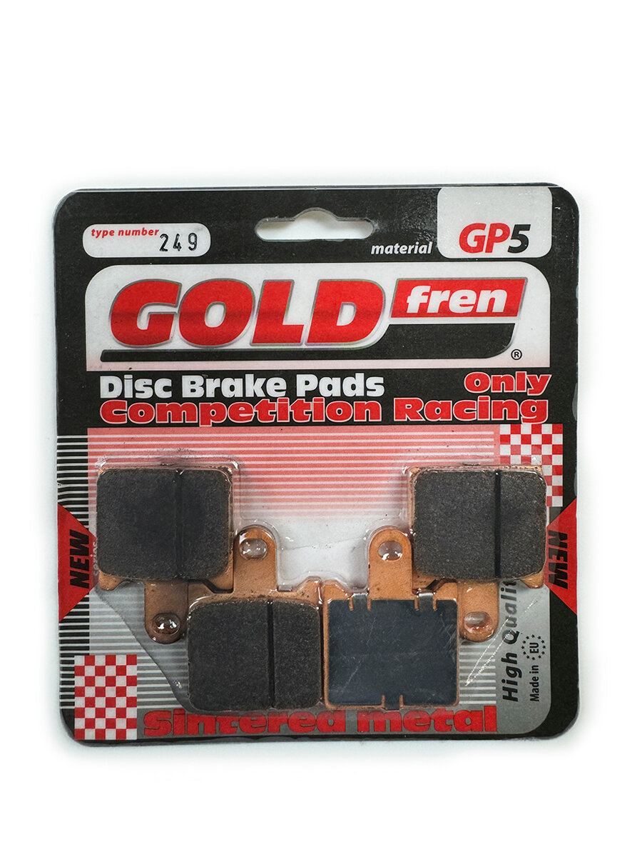 Колодки тормозные GOLDfren 249 GP5 кросс TRW MCB789, SBS 838, EBC FA 417/4HH, Ferodo FDB 2220 оригинал