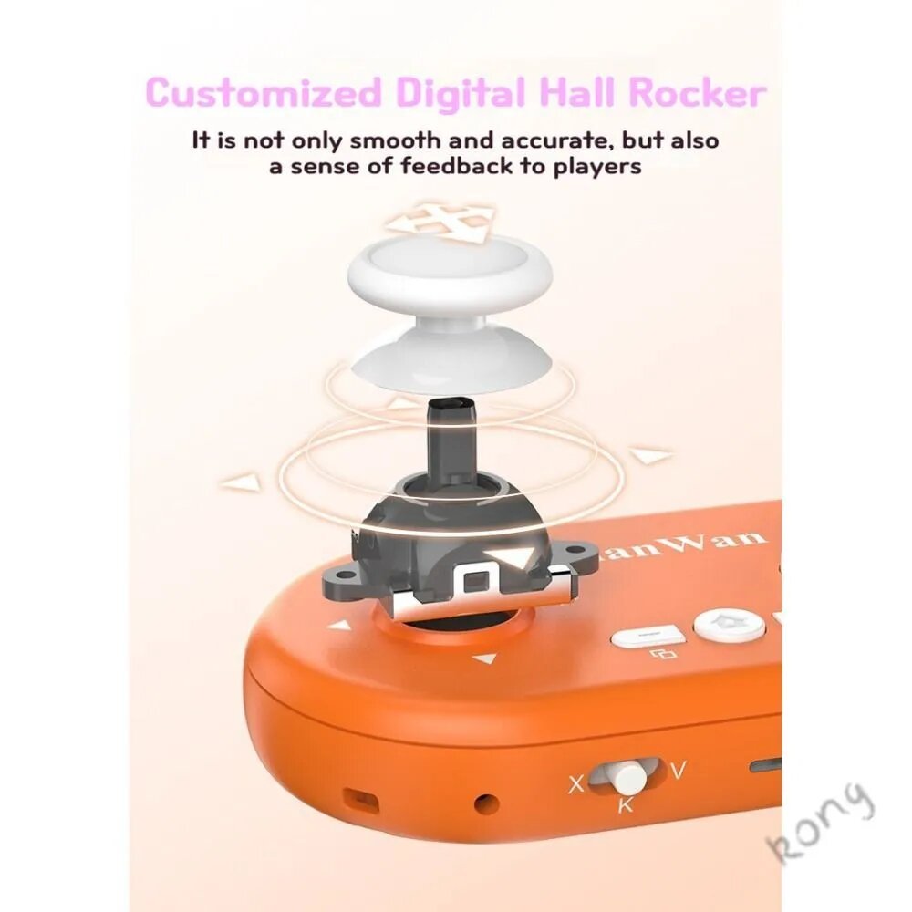 ShanWan Q36pro XKV Мини-геймпад С Холл-джойстиком И Гироскопом Для ПК/симуляторов, Замена Мыши, Мультирежимcm