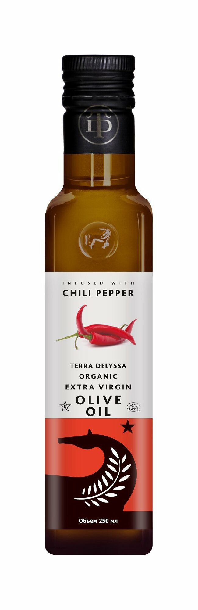 Масло TERRA DELYSSA оливковое Extra Virgin Organic с натуральным экстрактом чили /стекло/ 250мл