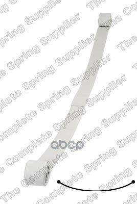 Рессора задняя ! 1-лист, 698+672 Ford Transit 300S/M/L 00-06 Lesjofors арт. 5827535
