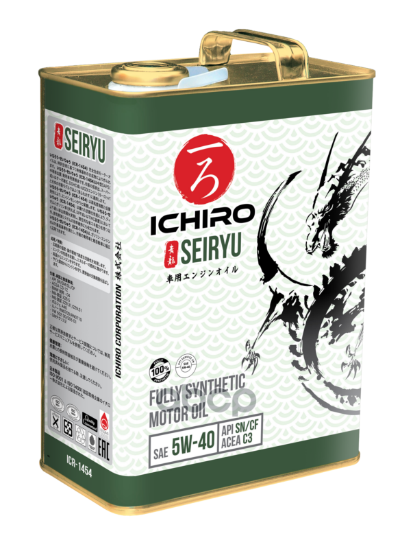 ICHIRO 5W-40 SEIRYU C3, DIESEL 4л, (синт. мотор. масло)