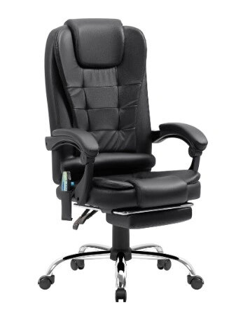 64315 / Кресло игровое Defender Cardinal, на колесиках, эко. кожа, черный [64315]