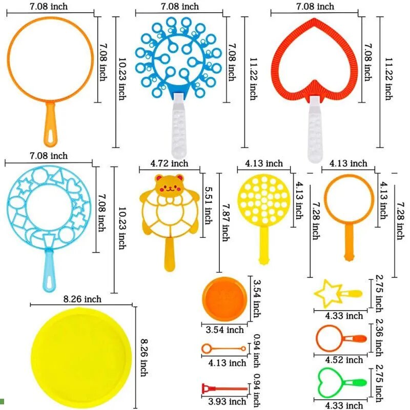 26 шт. инструментов для выдувания пузырей, мини-пузыри, подарки для детей на вечеринку