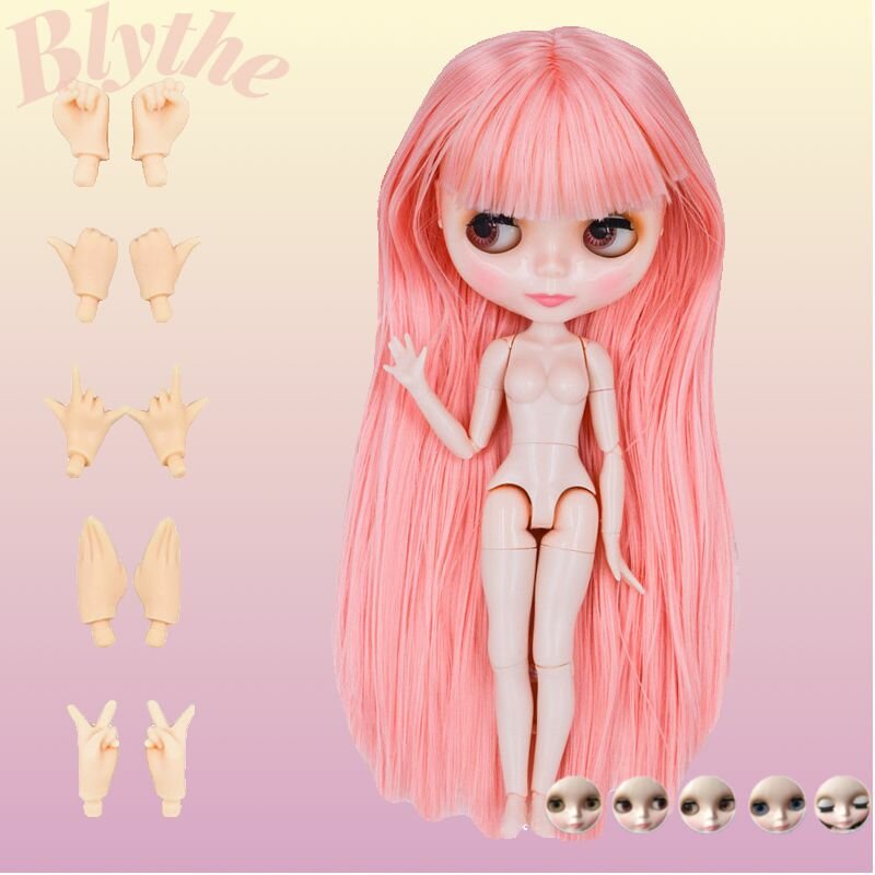 Кукла Блайз (Blythe) 30 см, тело с 19 суставами, светлая кожа, сменные глаза и руки, игрушка для коллекционирования