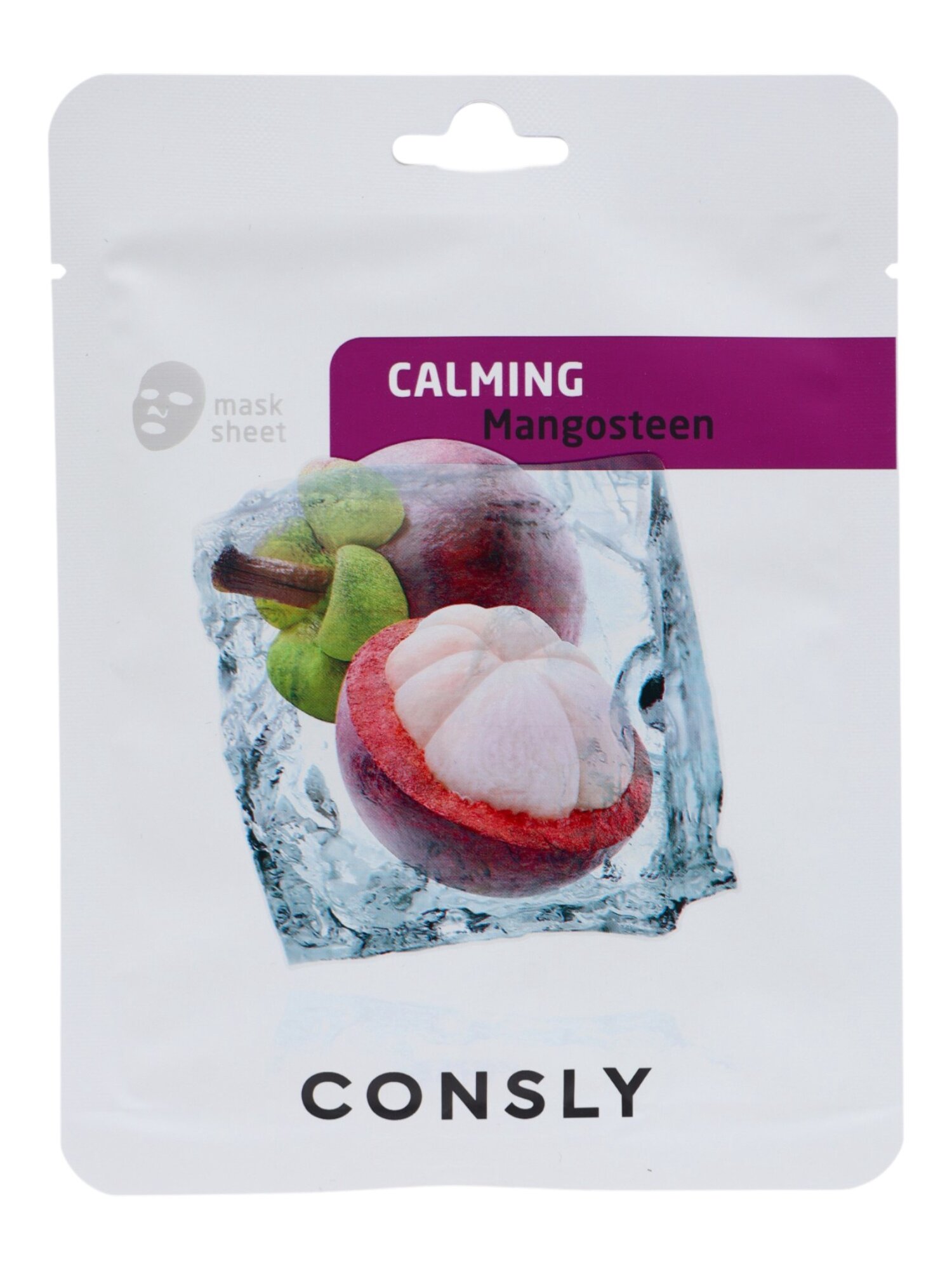 Успокаивающая тканевая маска Consly с экстрактом мангостина, 20 мл