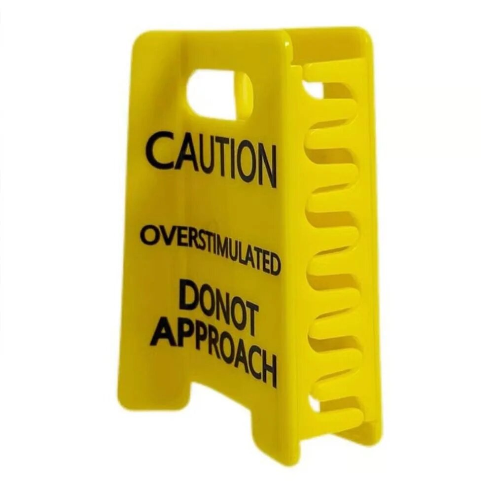 Желтый зажим для волос "Caution" Yellow-L