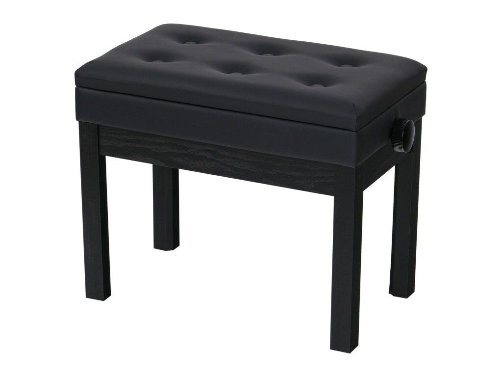 Rin HY-P410-SATIN-BLACK Банкетка, матовый черный, искусственная кожа