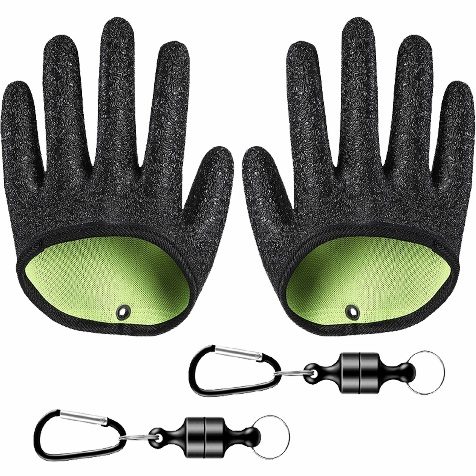 Перчатки для ловли рыбы с магнитной застежкой и защитой от проколов