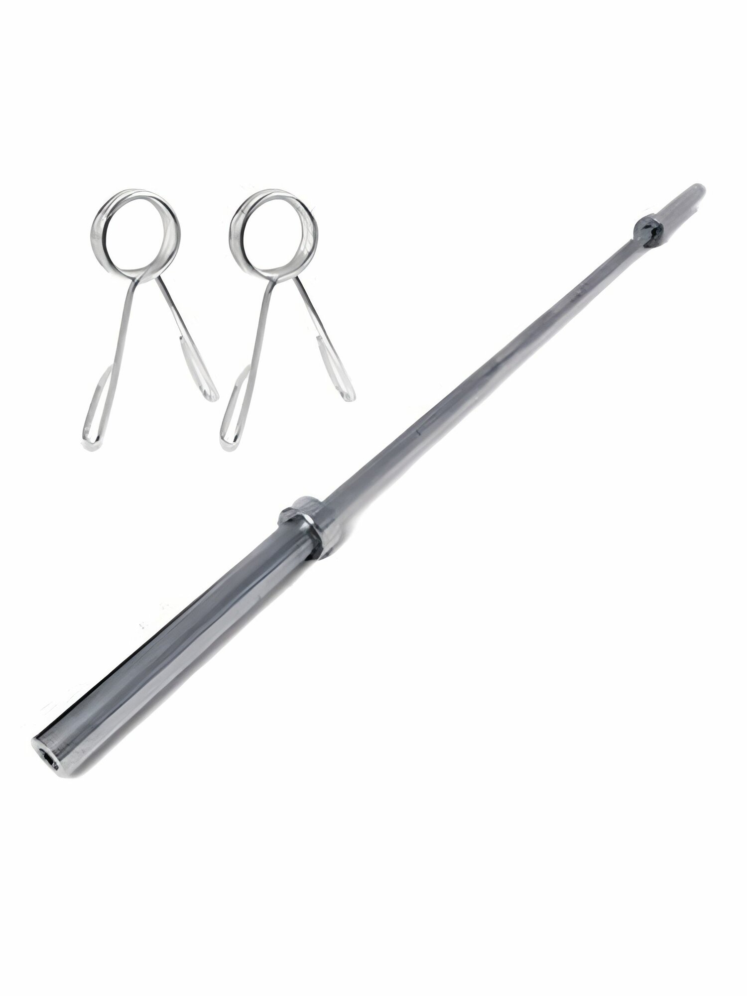 Гриф хромированный олимпийский с зажимами B31590 (d 50) 120 см