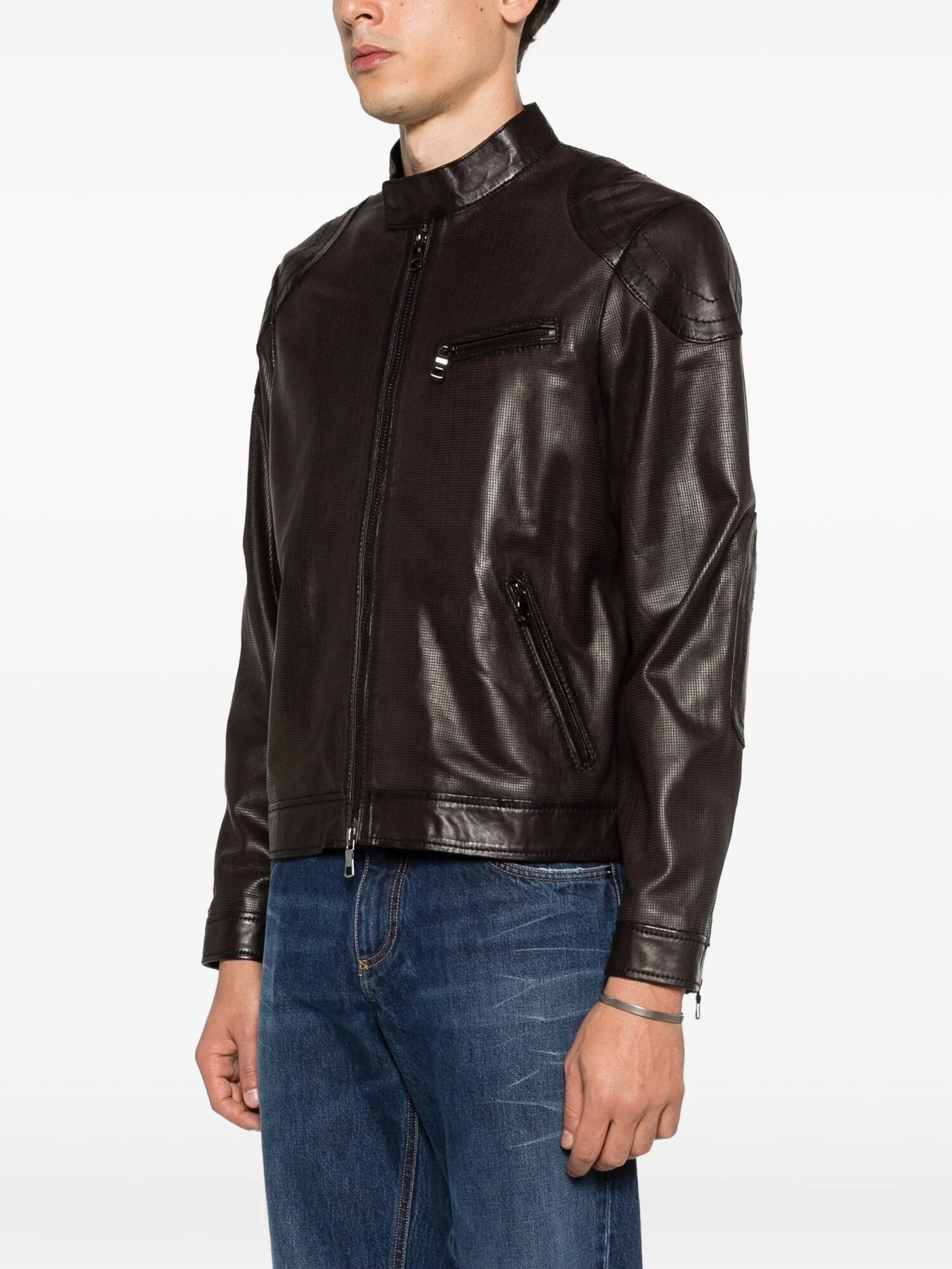 Куртка THE Jackie Leathers Rogue Perfo, размер 50, brown — фото 1