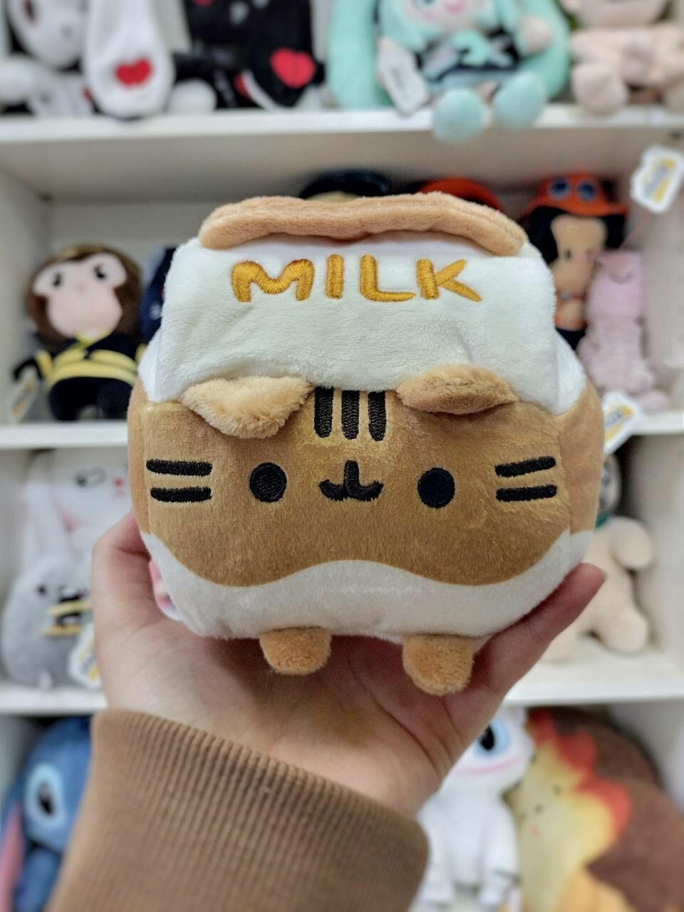 Мягкая игрушка Кот Пушин Молочко (Pusheen Cat Milk)