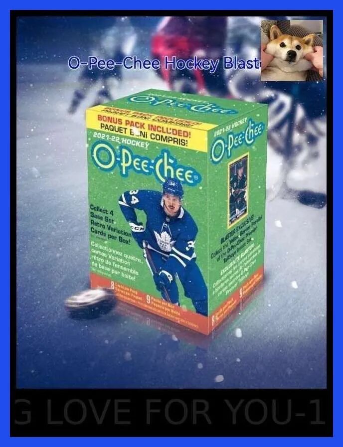 Хоккейные карты NHL OPC 2021-22 Upper Deck, коллекционные карты, карточная граната (коробка)