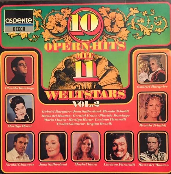 Вариус - 10 Opern Hits Mit 11 Weltstars Vol.2 EX-