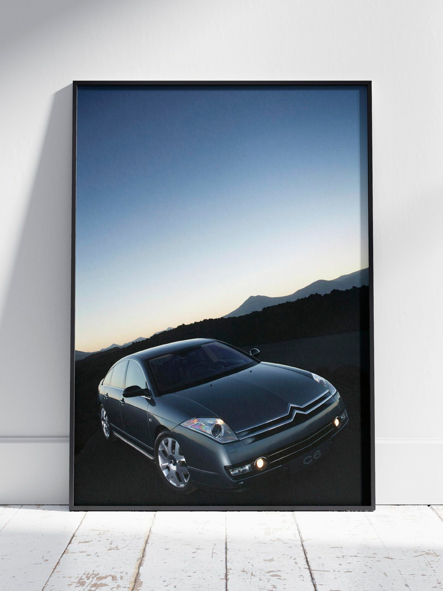 Плакат на стену для интерьера Легенды Авто (Ситроен C6 - Citroen C6 2) - Постер по машине формата A4 (21x30 см)